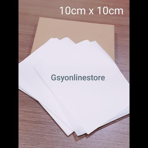Jual Uk.10x10cm, Kertas Roti Putih, Food Grade, Harga /Rim isi 500 ...