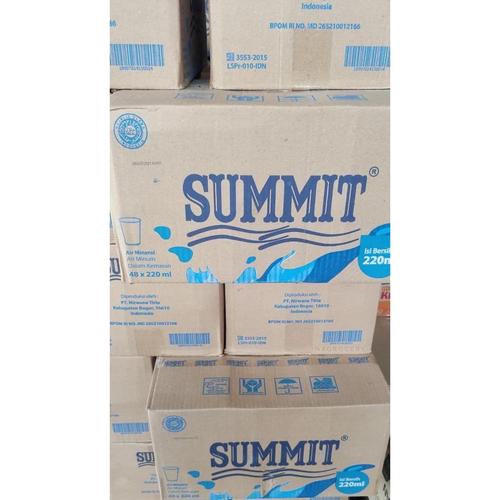 Jual AIR MINERAL SUMMIT 48pcs x 220ml - Kota Bogor - INAgrocery | Tokopedia