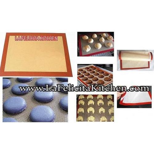 Jual 60X40CM FIBERGLASS SILICONE TEBAL OVEN ADONAN FONDANT CAKE Baking mat - 20X20CM WHITE ...