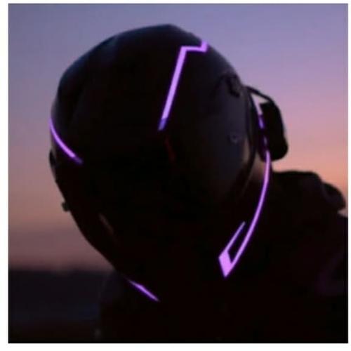 Jual OLPAY Sticker Lampu Helm LED Light Strip Night Signal Luminous ...