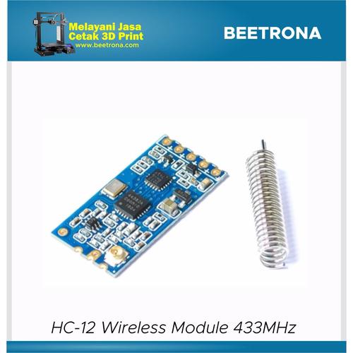 Jual HC-12 Wireless Module 433MHz 1000M SI4463 Long Range with Antenna ...