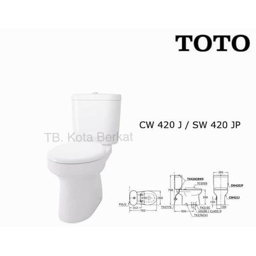 Jual CLOSET DUDUK / KLOSET DUDUK TOILET TOTO - CW 422J - Kota ...
