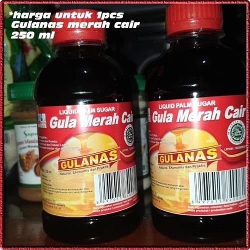 Jual GULANAS gula merah cair dalam kemasan gula botol 250ml - Kota ...