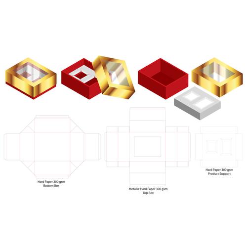 Jual Product kotak template design ai adobe illustrator 153 - Kota ...