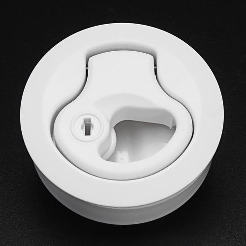 Jual White Flush Pull Slam Latch Hatch with Lock 1/2 Inch Door Deck for ...