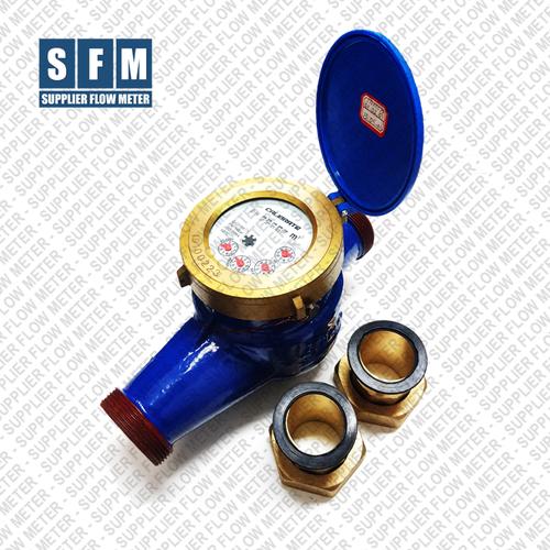 Promo WATER METER 1,5 INCH CALIBRATE DN40 CONNECTION SCREW/DRAT 40MM (1 ...