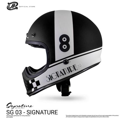 Promo Helm JP Retro Signature SGN 03 - Black Doff - XL Cicil 0% 3x ...