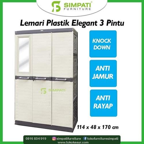 Jual Lemari Plastik Elegant 3 Pintu Gratis Ongkos Kirim - Kota ...