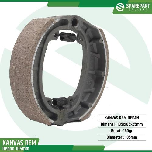 Jual Kanvas rem depan selis sepeda listrik tromol lebar diameter 10cm ...