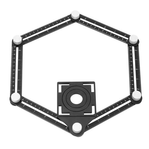 Jual Drillpro Multi Template 6 Folding Ruler Measuring Tool Angle Ruler ...