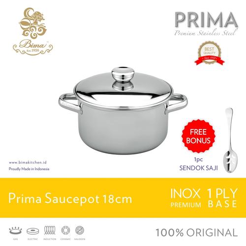 Jual PANCI Bima Prima Saucepot 18cm Inox Premium + FREE 1 Sendok Saji ...