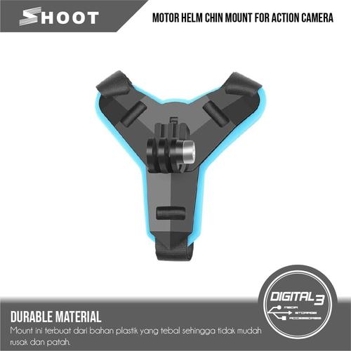 Jual Shoot Helmet Chin Mount Strap Gopro Mounting Helm Motor Action ...