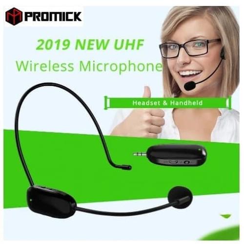 Jual MIC MICROPHONE MIKROPON HEADSET WIRELESS Portable UHF - PROMICK WH ...