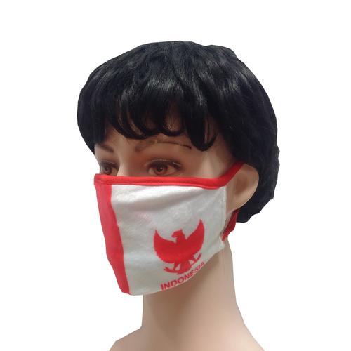 Jual Masker Kain 3 Lapis/ply Katun Lambang Garuda NKRI - Masker Merah ...