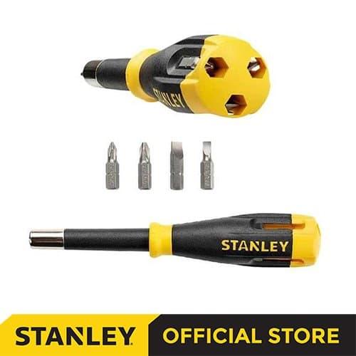 Promo Stanley Fiberglass Multi Screwdriver 4in1/ Obeng Set Multi ...