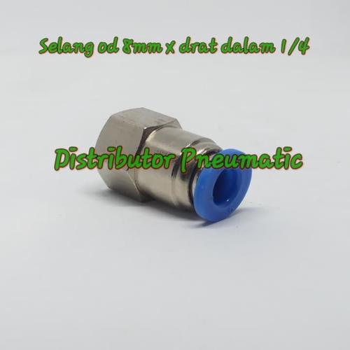 Jual MPCF 08-02 Fitting Selang Od 8mm x Drat dalam Female 1/4 ...