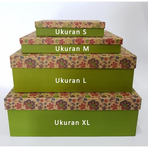 Jual BOX BATIK - GIFT BOX - BOX KADO - BOX B HIJAU - S - Jakarta Utara ...
