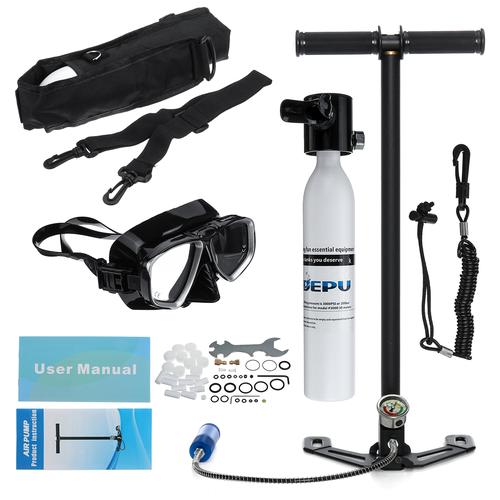 Jual 6Pcs 500ml Breathing Oxygen Cylinder Hand Operated Mini Scuba ...