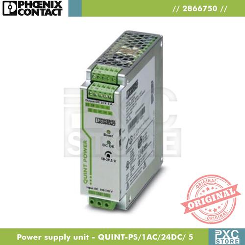 Jual PHOENIX CONTACT - Power supply unit - QUINT-PS/1AC/24DC/ 5A ...