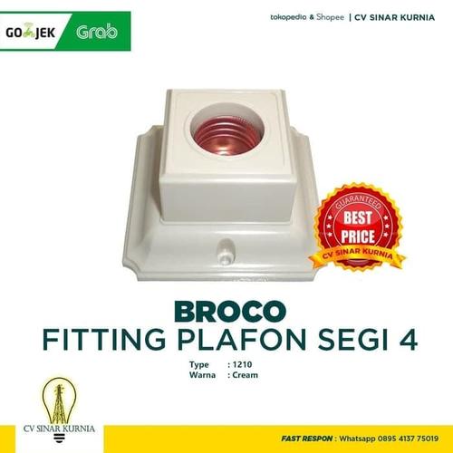 Jual Fitting Plafon Segi 4 Merk Broco 1210 Warna Cream - Kota Bandung ...