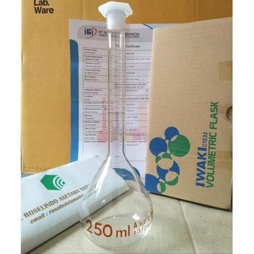 Jual Labu Ukur Clear 250 ml PP Stopper Volumetric Flask IWAKI ASLI - Kab. Bekasi - OneStop ...