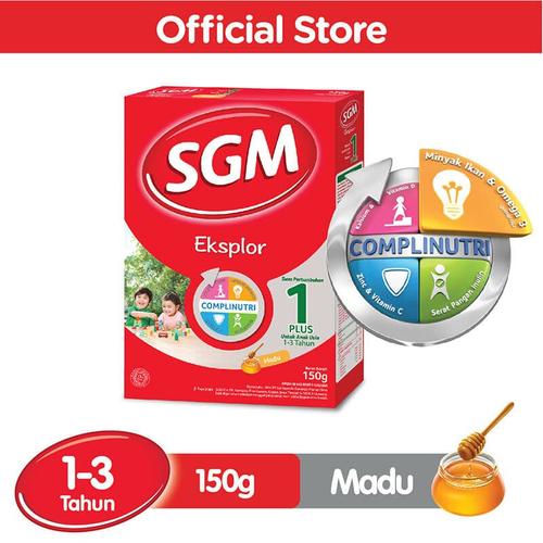 Jual SGM EKSPLOR 1+ MADU 150 GR GA_Susu SGM Bayi / Balita 1 Plus 150GR ...