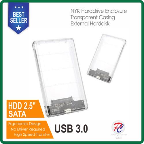 Jual NYK Casing HD 2.5" USB 3.0 Transparan Case harddisk eksternal ...