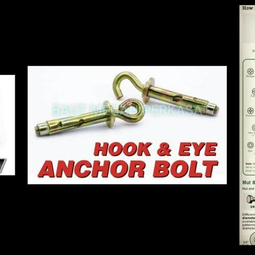 Jual Dynabolt Gantungan BUKA / Hook Anchor Bolt OPEN - Kota Bandung ...