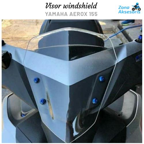 Jual Visor aerox 155 standart lokal yamaha aerox visor murah - smoke ...