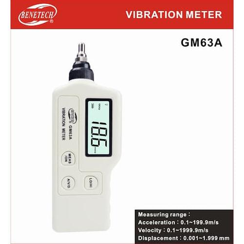 Jual Vibration Meter Benetech GM63A ORIGINAL Tester Vibrometer GM 63A ...