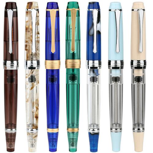 Jual Penbbs 456 Resin Transparent Quality Negative Pressure Fountain Pen - Kota Depok - NixShop ...