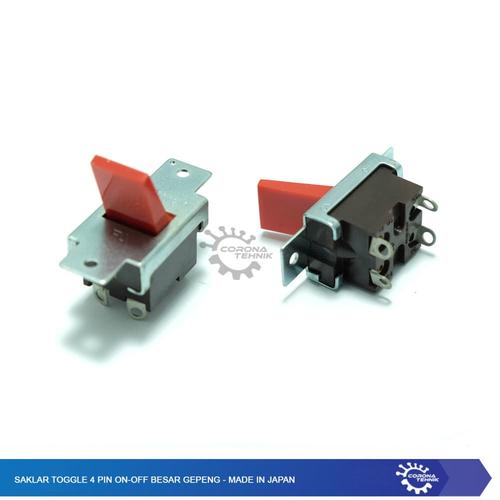 Jual Saklar Toggle 4 Pin On-Off Besar Gepeng - Made in Japan - Jakarta ...