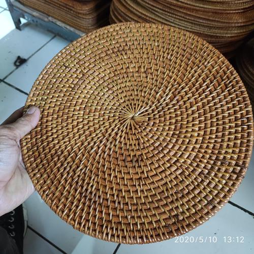 Jual placemat rotan/anyaman rotan/tatakan piring/ Rotan Bulat 40cm ...