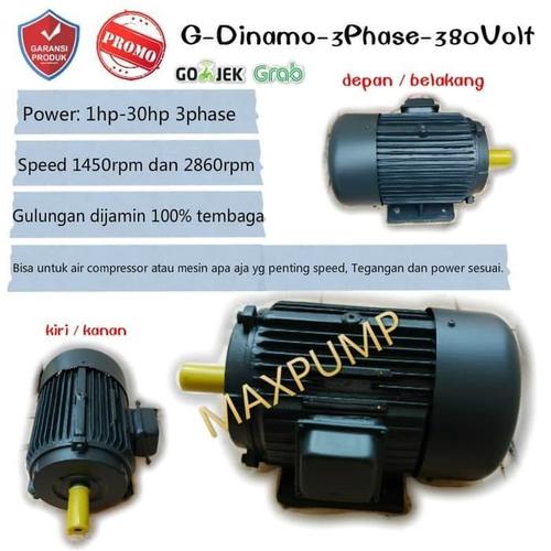 Jual Dinamo 20HP 2800Rpm 2Pole Dinamo Elektro Motor / Electro Motor ...