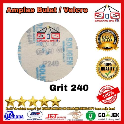 Jual AMPLAS BULAT no 240 per 1 biji - AMPLAS VELCRO - AMPLAS TEMPEL ...