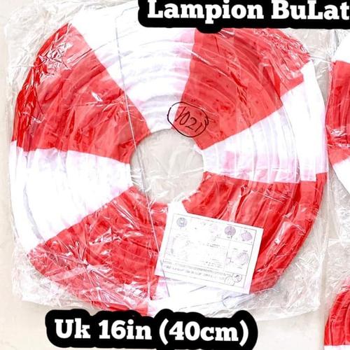 Jual Hiasan 17 agustus / lampion merah putih uk 16in 40cm/ Lampion 17 ...