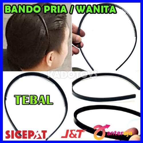 Jual BANDO COWO bando pria Bando sport Bando Hitam Aksesoris Rambut ...