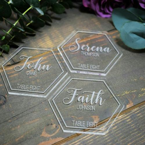 Jual sign board akrilik nama meja tulisan meja event menu cafe hias ...