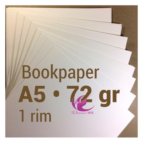 Jual A5 kertas bookpaper - imperial - 72 gr - 1 rim - 500 lembar - 21x ...