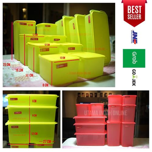 Jual toples 1 set daily fresh model tupperware - Merah - Jakarta Barat ...