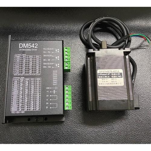 Jual Stepper motor 2.3 Nm 2 phase 4 wire dan Microstep Driver DM 542 ...