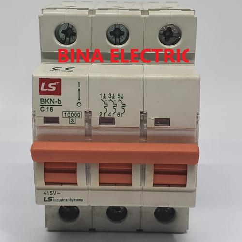 Jual MCB LS BKN 3P 16A 10kA / MCB LS BKN-B 16 Ampere 3 Phase 10 kA - Jakarta Pusat - Bina ...