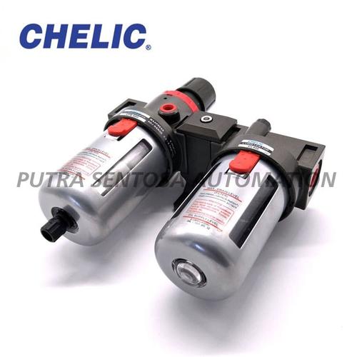 Jual 2 COMBINATION AIR SERVICE UNIT 3/8" 5MICRON AUTO DRAIN CHELIC BFC ...