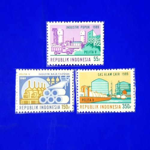 Jual Perangko/Prangko INDONESIA. 1989. PELITA. Industri Baja Cilegon ...