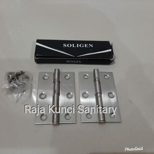 Jual Engsel Tipis Soligen 2,5"/Engsel Lemari/Engsel Mini/Engsel 2,5 ...