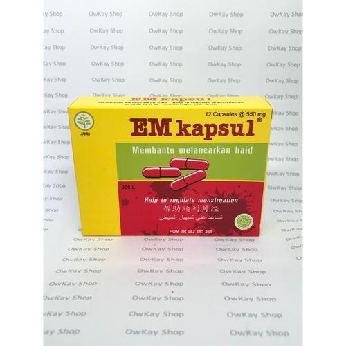 Jual EM Kapsul - Jamu Lancar Haid - Nyeri Haid Menstruasi - Datang ...