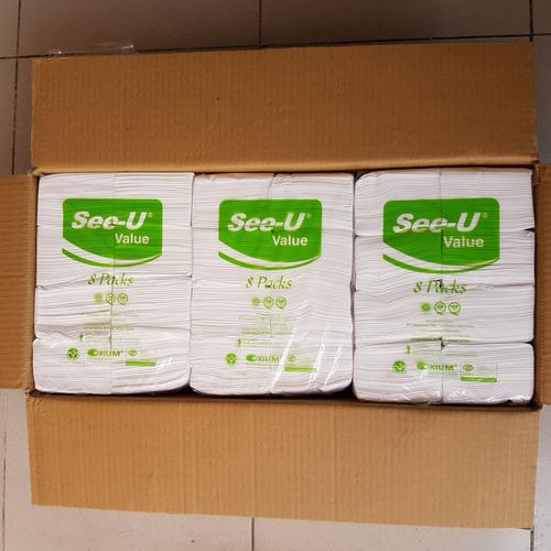 Jual Tissue Makan, Tissue Meja POP UP See-U (1 dus isi 7200 Lembar ...