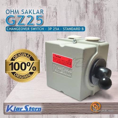 Jual Ohm Saklar / Cam Switch / Changeover Switch KLAR STERN 3P 25A GZ25 ...