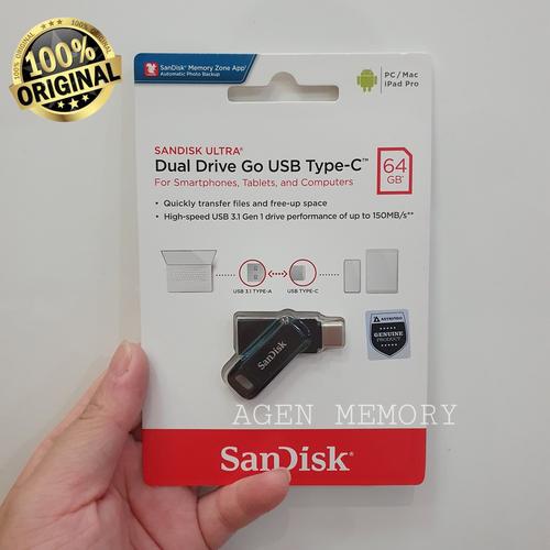 Jual Sandisk OTG 64GB USB Type-C USb 3.1 Ultra Dual Drive Go - Jakarta ...