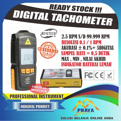 Jual Tachometer GM8905 Alat Ukur Putaran Laser Digital Tester RPM Meter ...